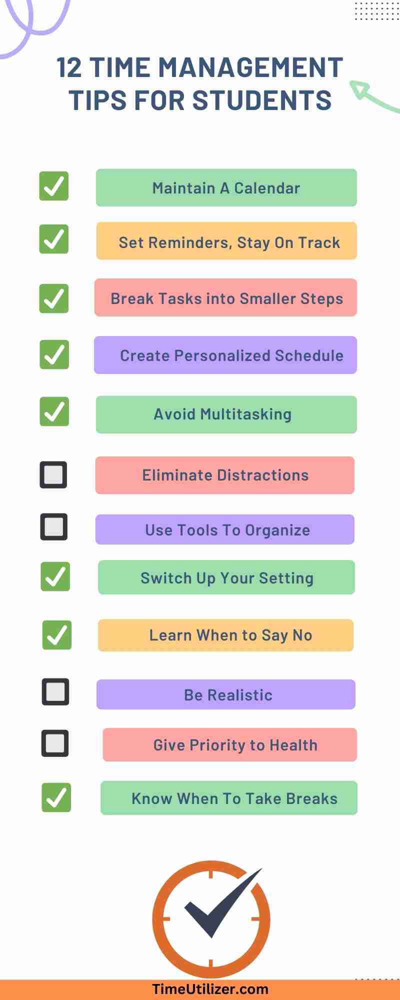 How to Utilize Time for Study Daily | 12 Time Management Tips for Students